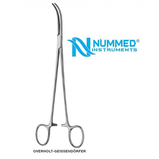 Overholt-GEISSENDÖRFER Forceps,Curved, 21 cm