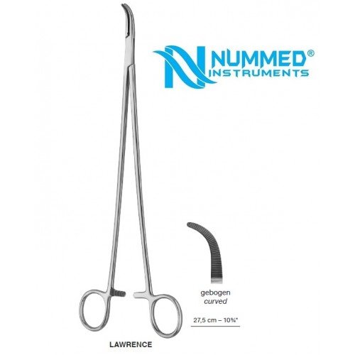 Lawrence Forceps, Curved, 27.5 cm